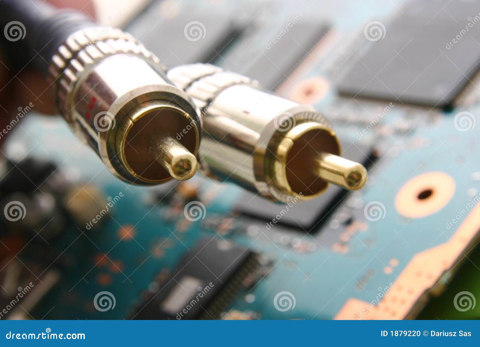Audio Video Plugs stock photo. Image of technology, television - 1879220