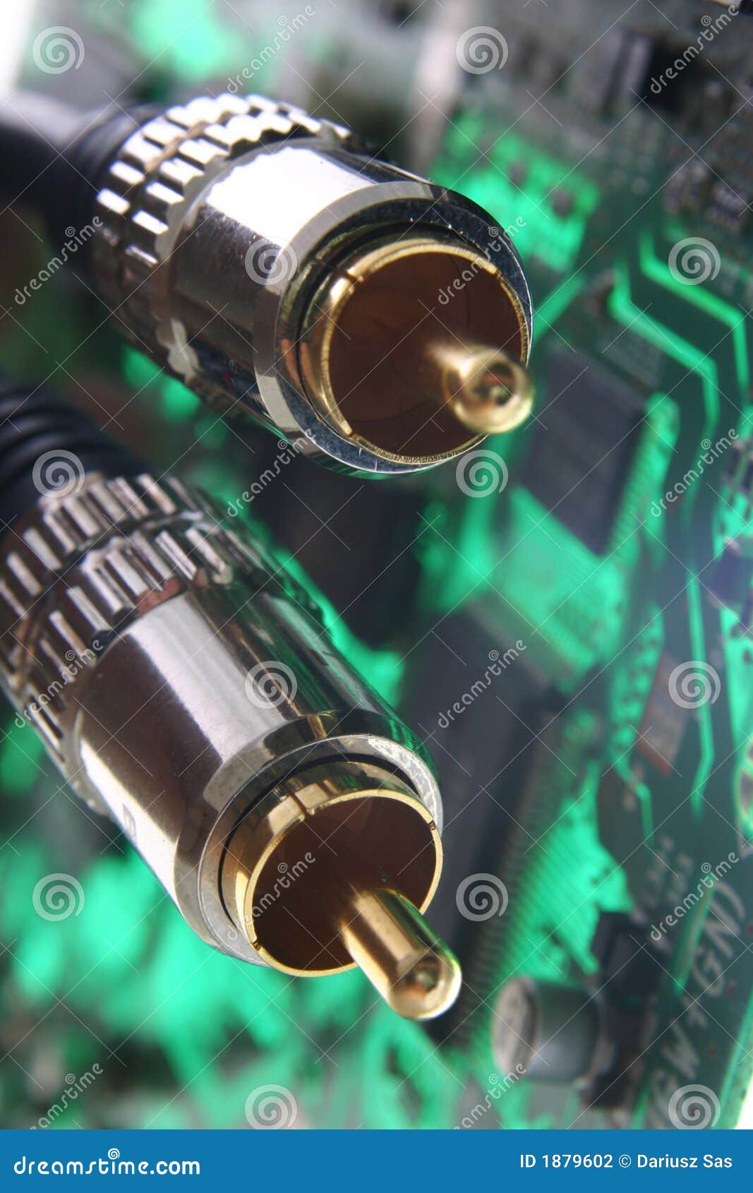 Audio Video Plugs stock photo. Image of music, plug, cable - 1879602