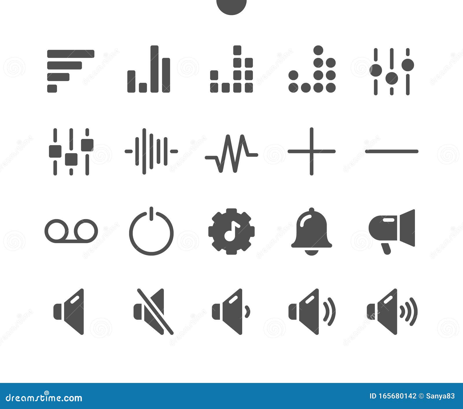 9 Audio Video V2 UI Pixel Perfect Well-crafted Vector Solid Icons Stock ...