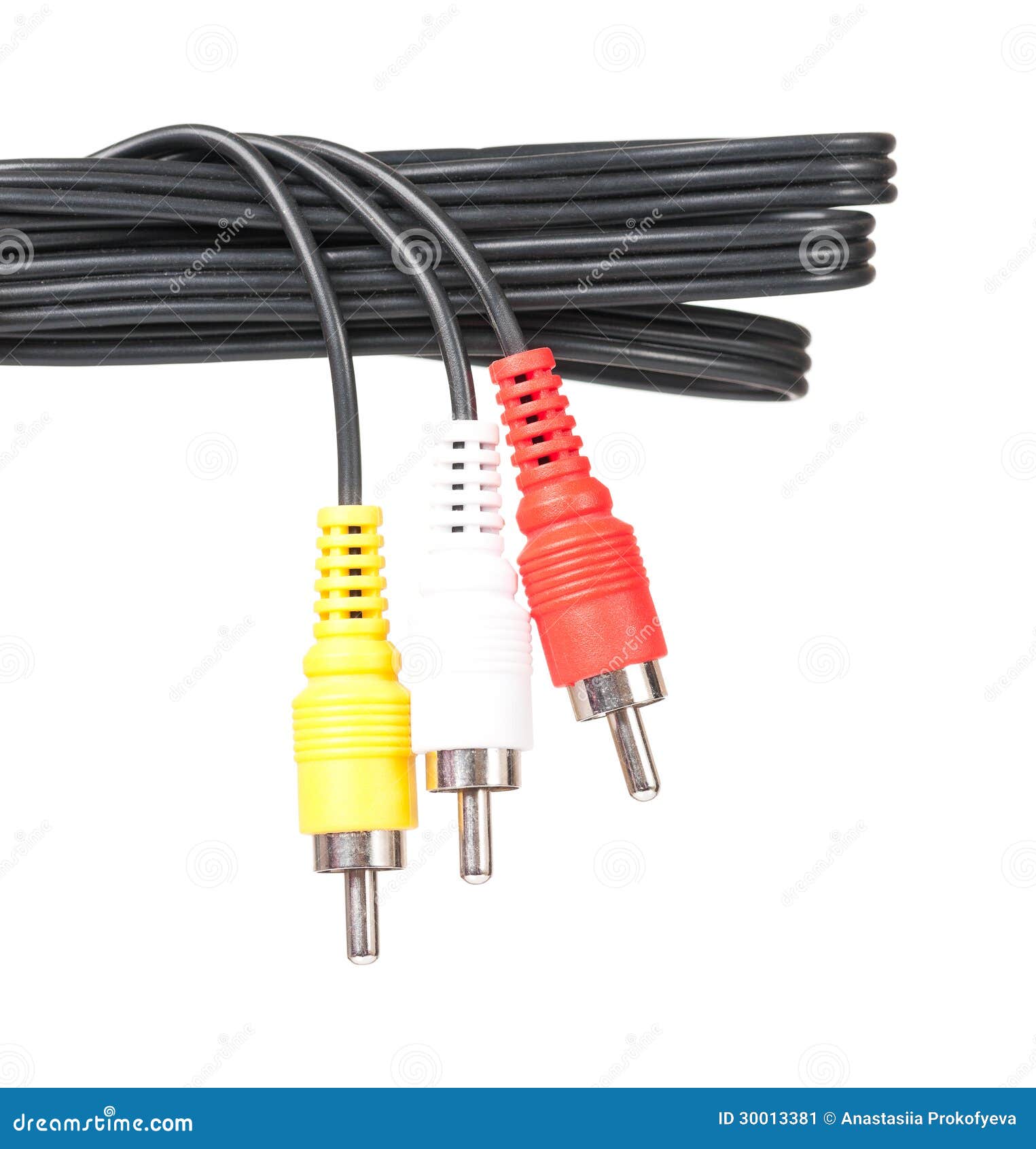 Audio visual cable stock image. Image of connection, cutout - 30013381