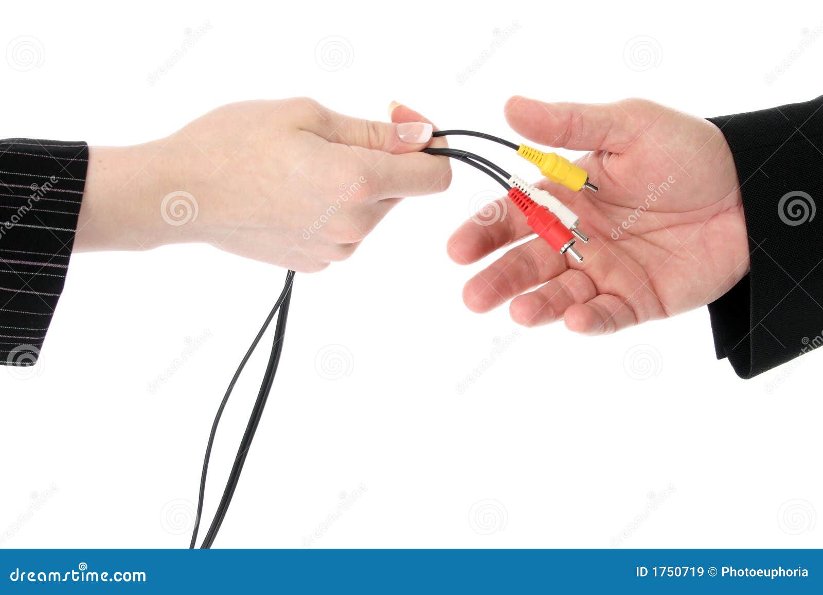 Audio Visual Cables stock image. Image of visual, handing - 1750719