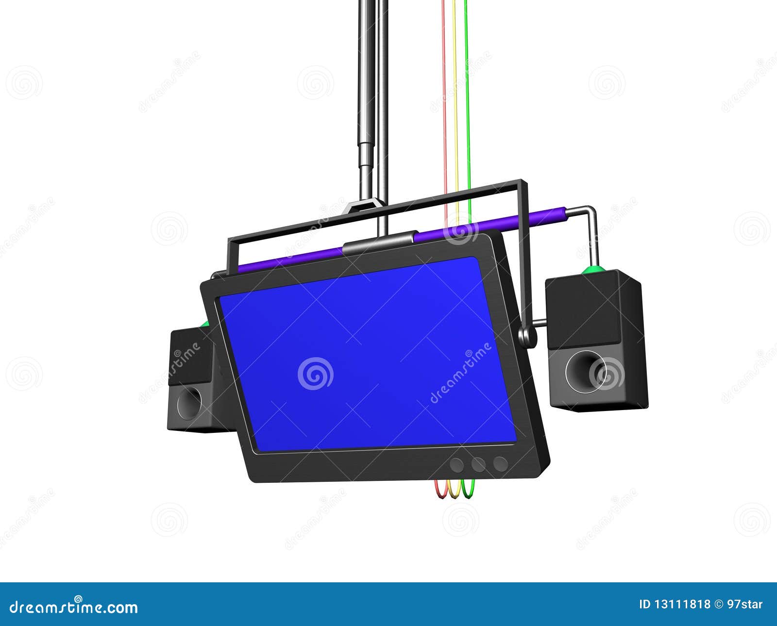 Audio Visual Seamless Loop 3D Animation Of Color Light For Your Video ...