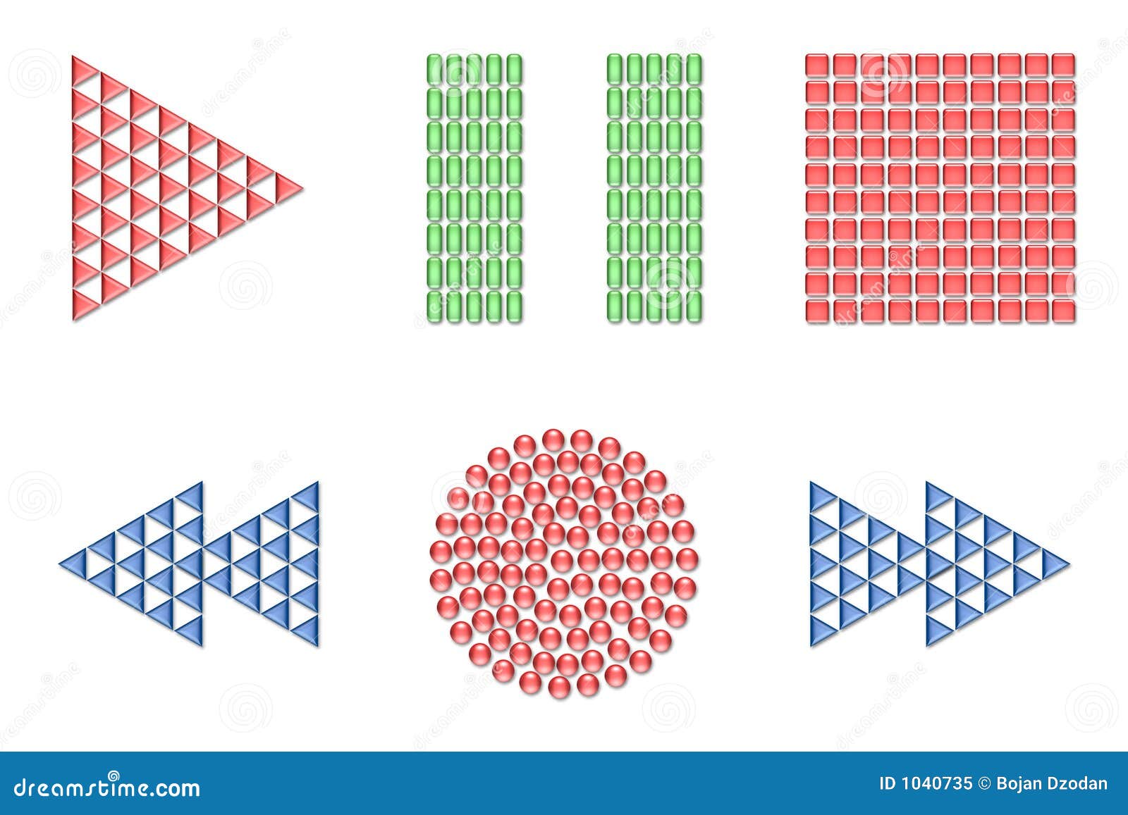 Audio visual icons stock illustration. Illustration of sound - 1040735