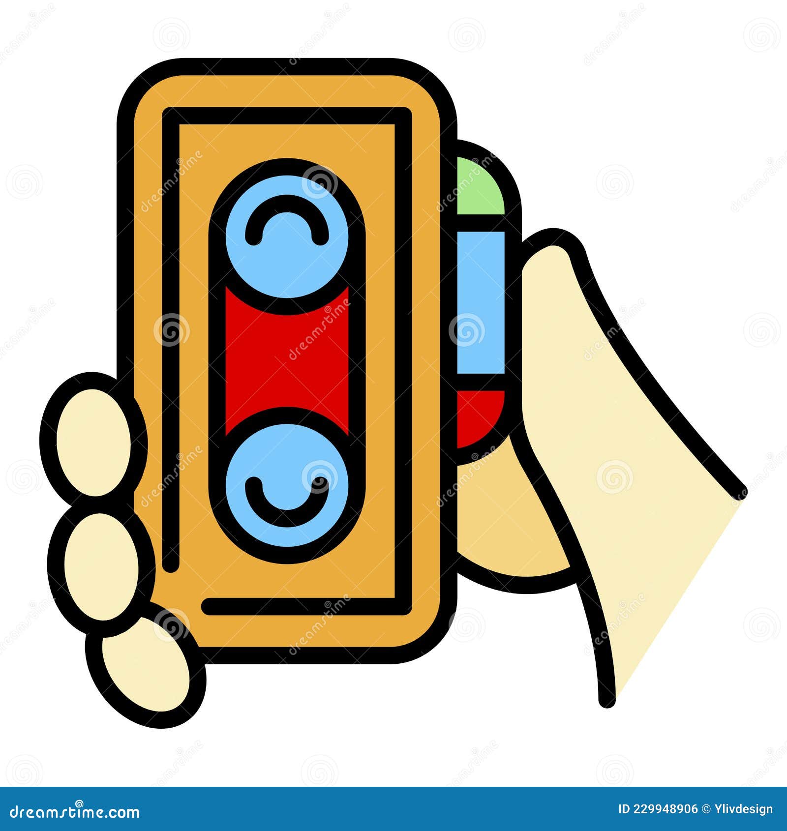 Audio Voice Recorder Icon Color Outline Vector Stock Vector ...