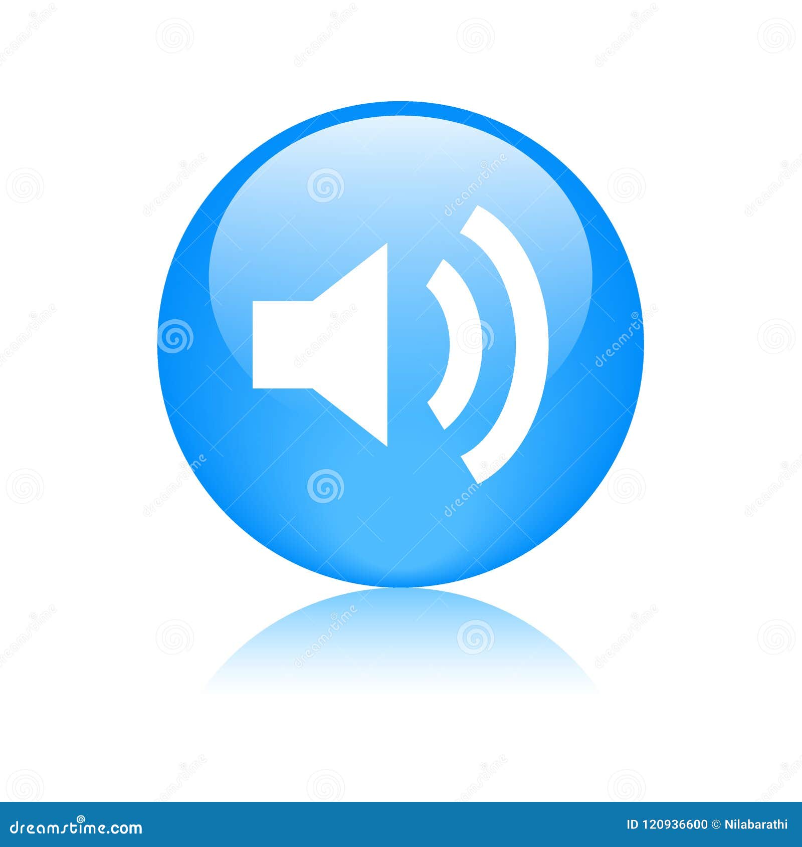 Audio / Volume Icon Button Red Stock Illustration - Illustration of ...