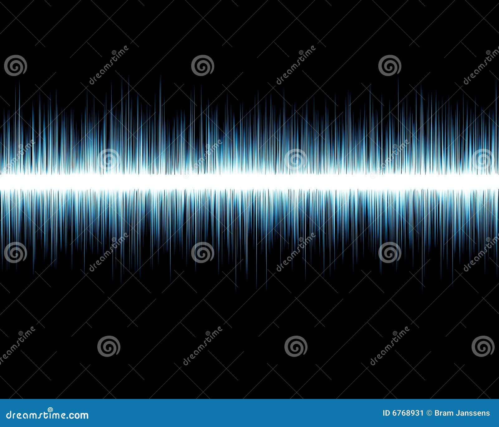 Audio wave stock illustration. Illustration of waveform - 6768931
