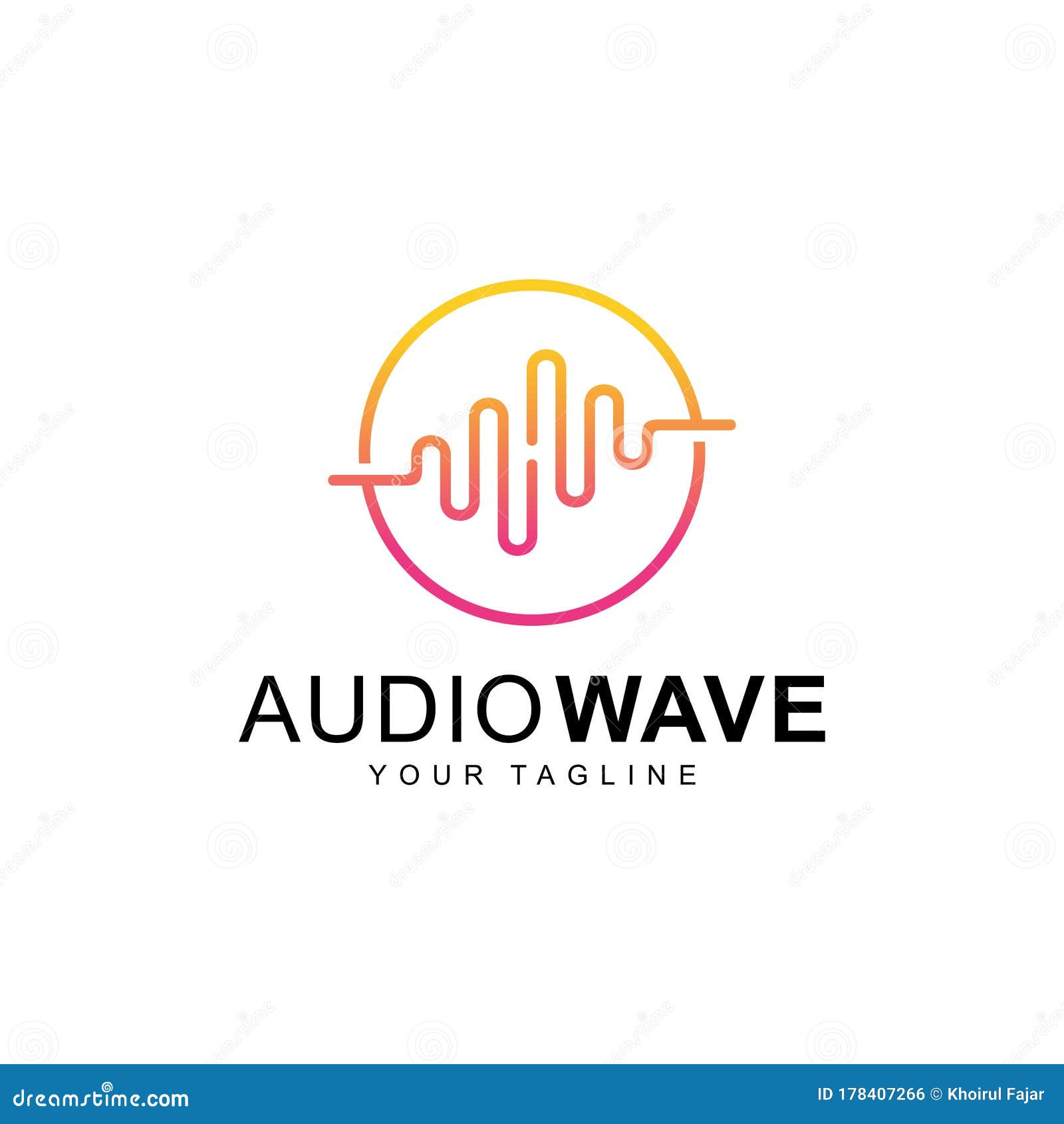 Audio Wave Logo Concept, Multimedia Technology Themed, Abstract Shape ...
