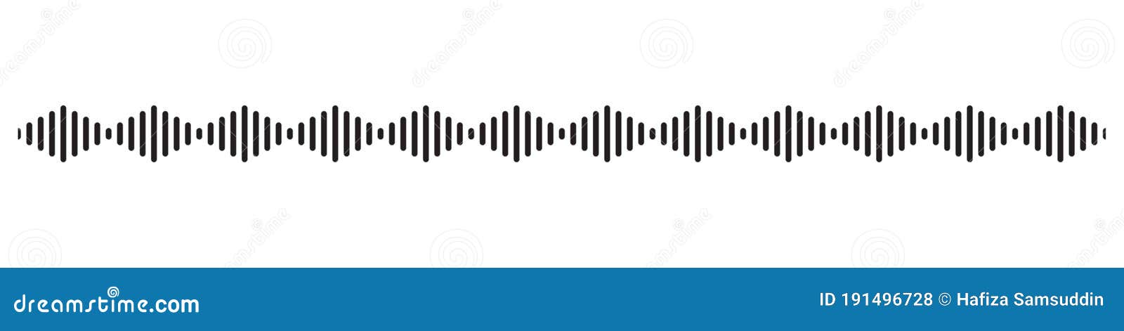 Audio Wave Pattern Border Design. Vector Illustration Decorative Design ...