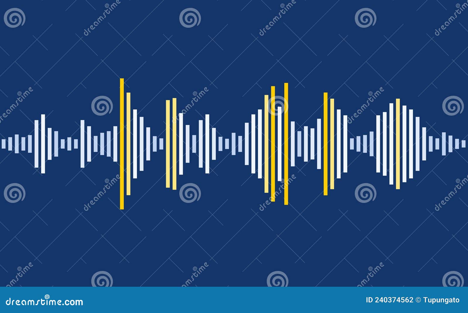 Audio Waveform Simple Pattern Stock Vector - Illustration of player ...