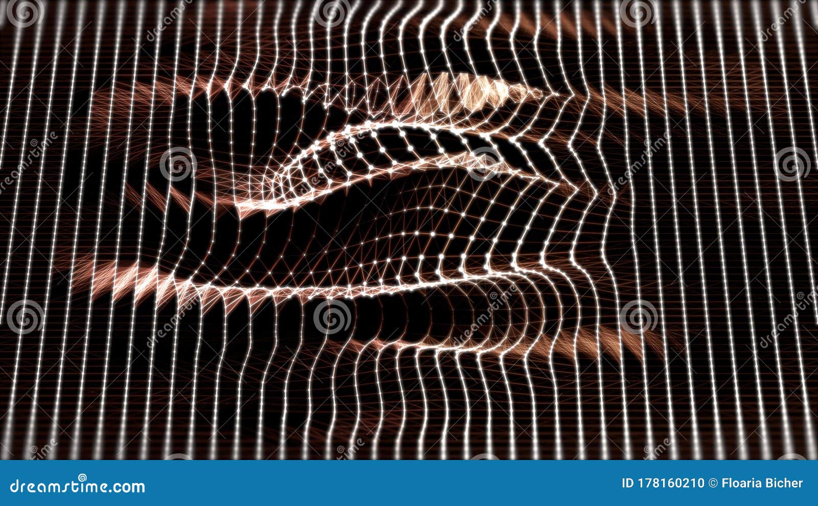 Audio Waves Or Sound Frequency Digital Waveforms Background. Stock ...