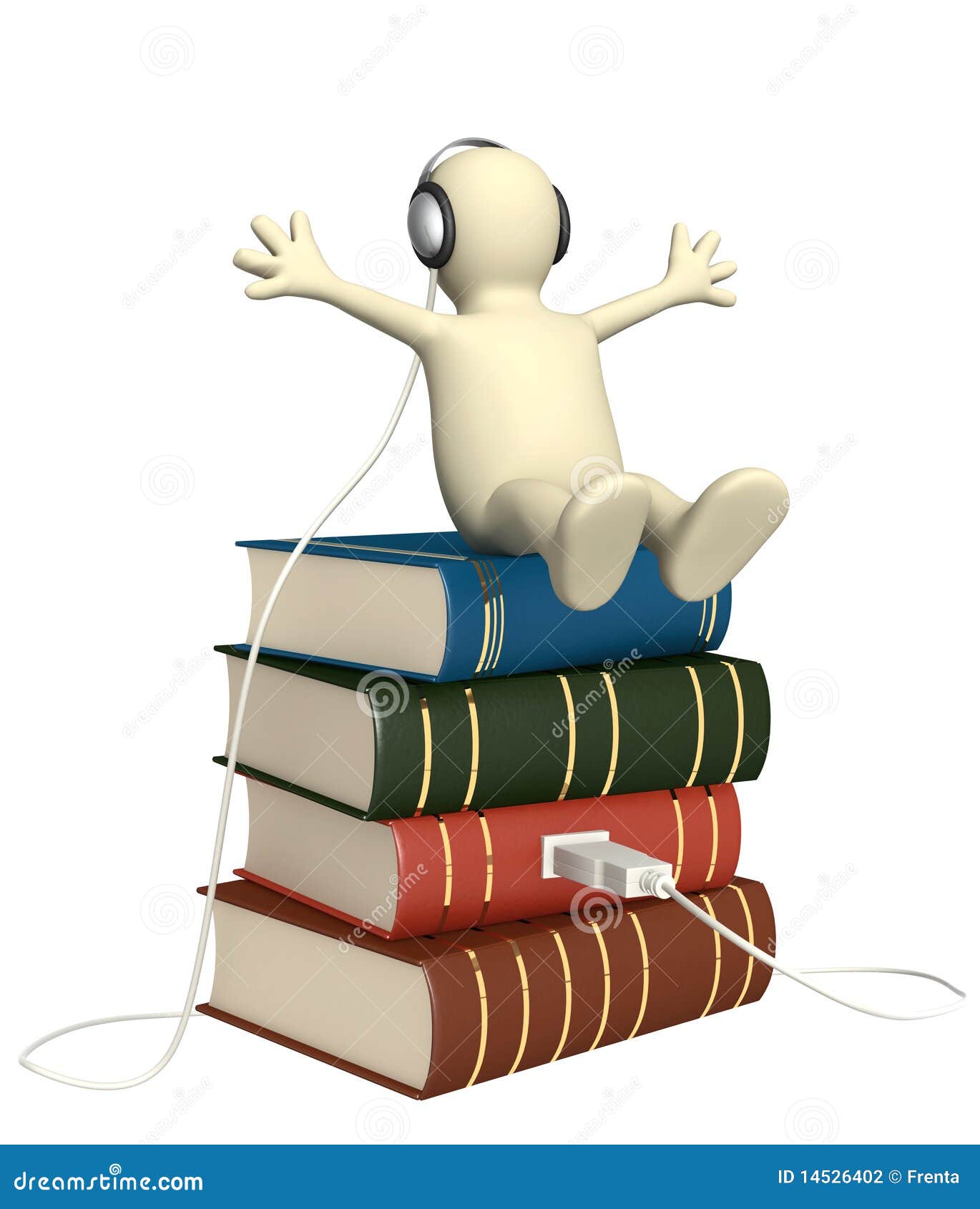 Audiobook stock illustration. Illustration of activity - 14526402