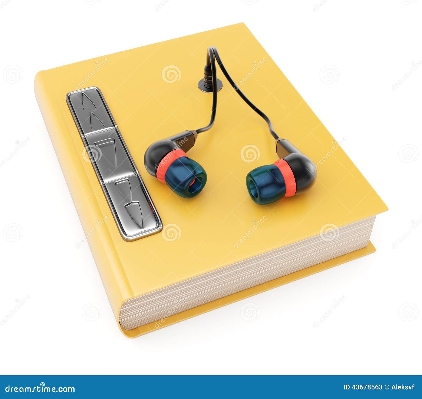 Audiobook stock illustration. Illustration of book, education - 43678563