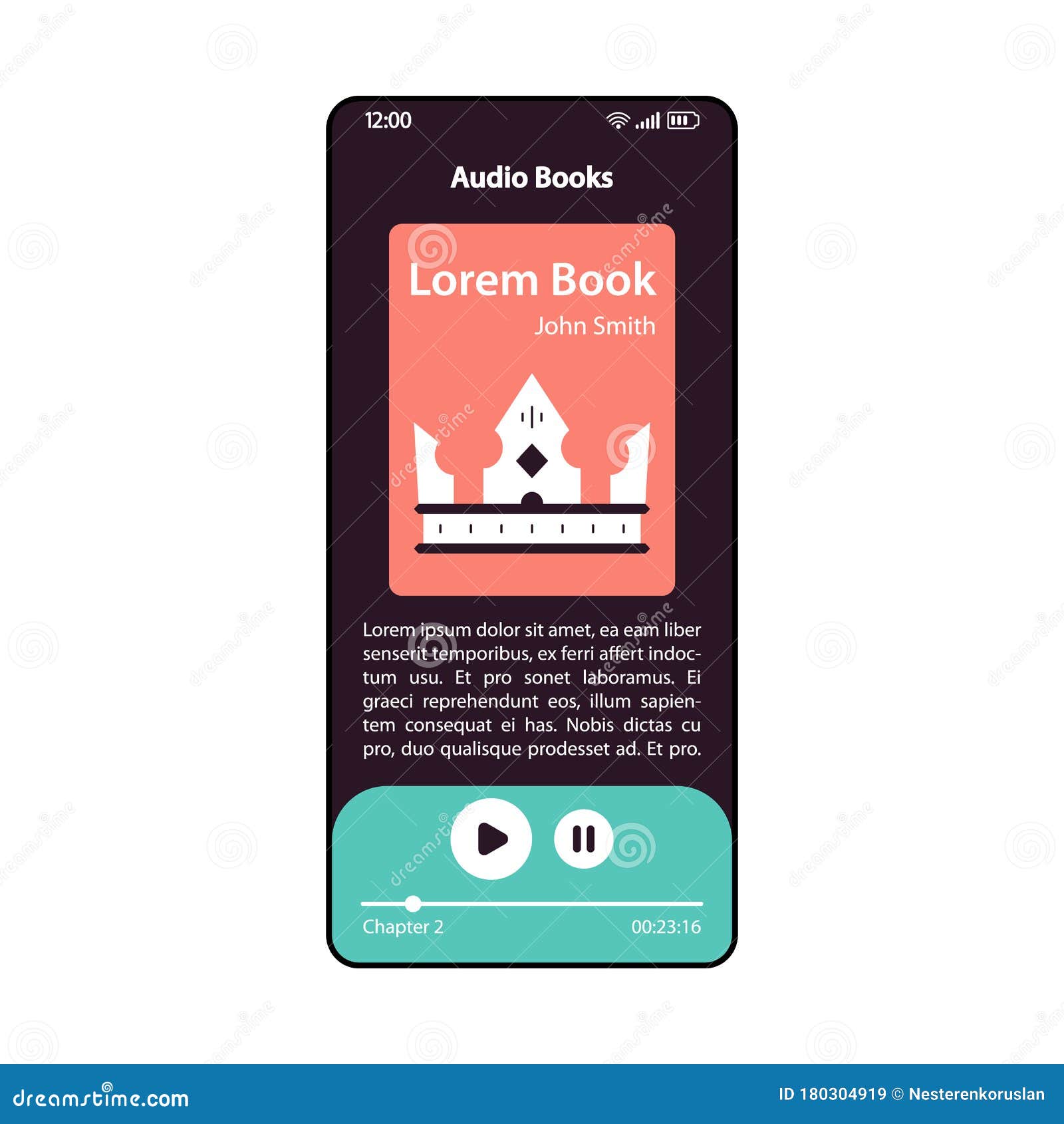 Ereader Interface Related Icon Set Cartoon Vector | CartoonDealer.com ...