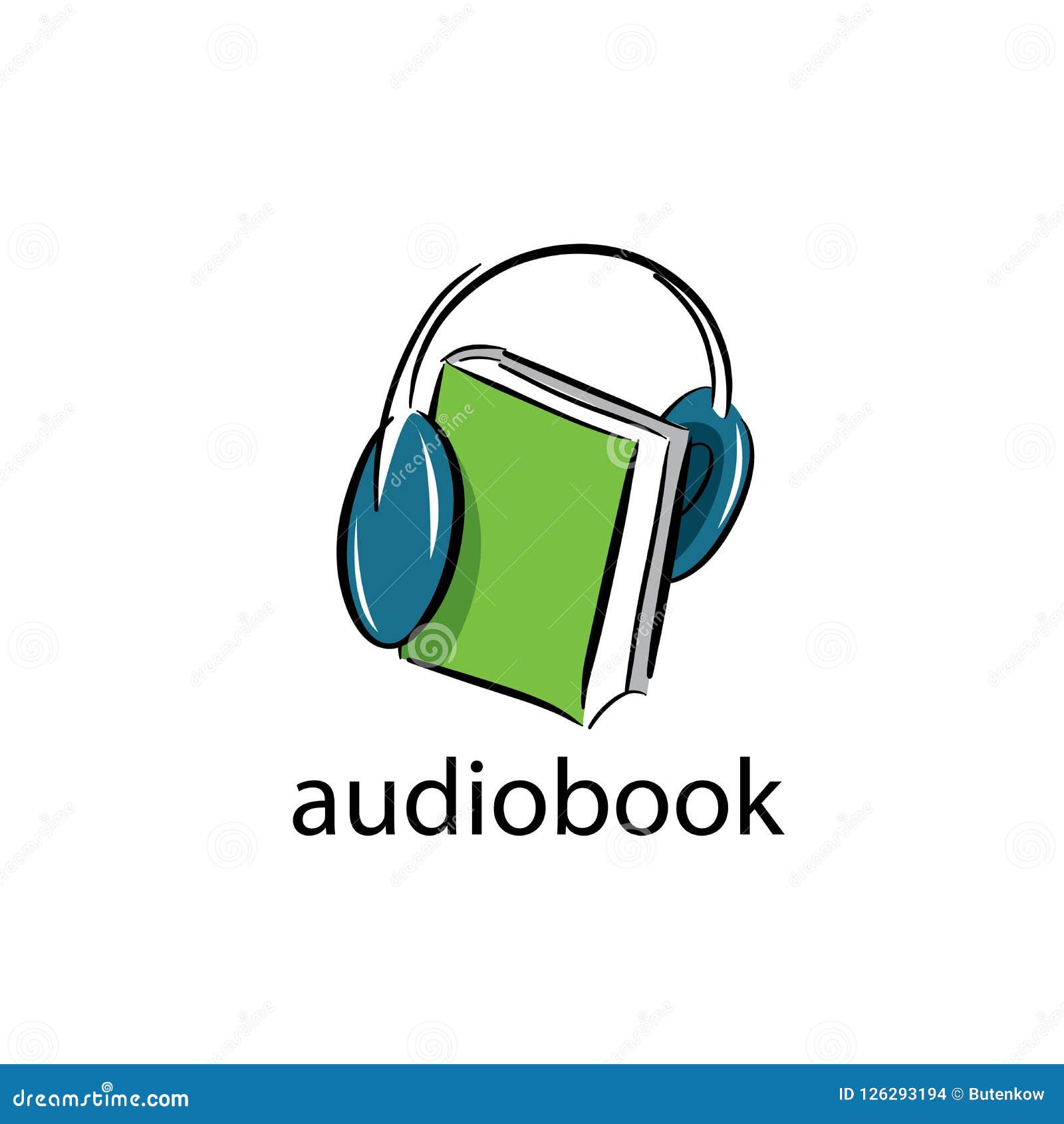 Audiobook. Vector Logo Template Stock Vector - Illustration of ...