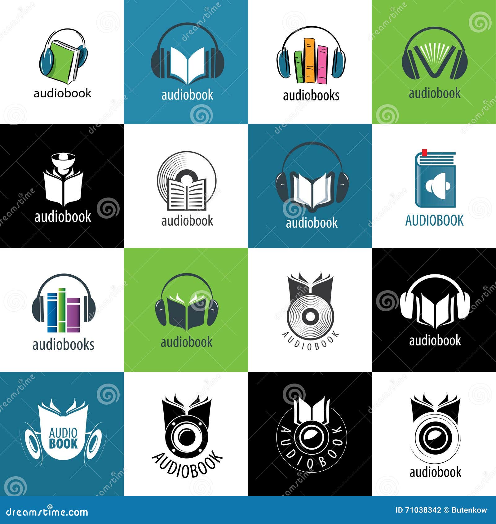 Audiobook. Vector Logo Template Stock Vector - Illustration of design ...