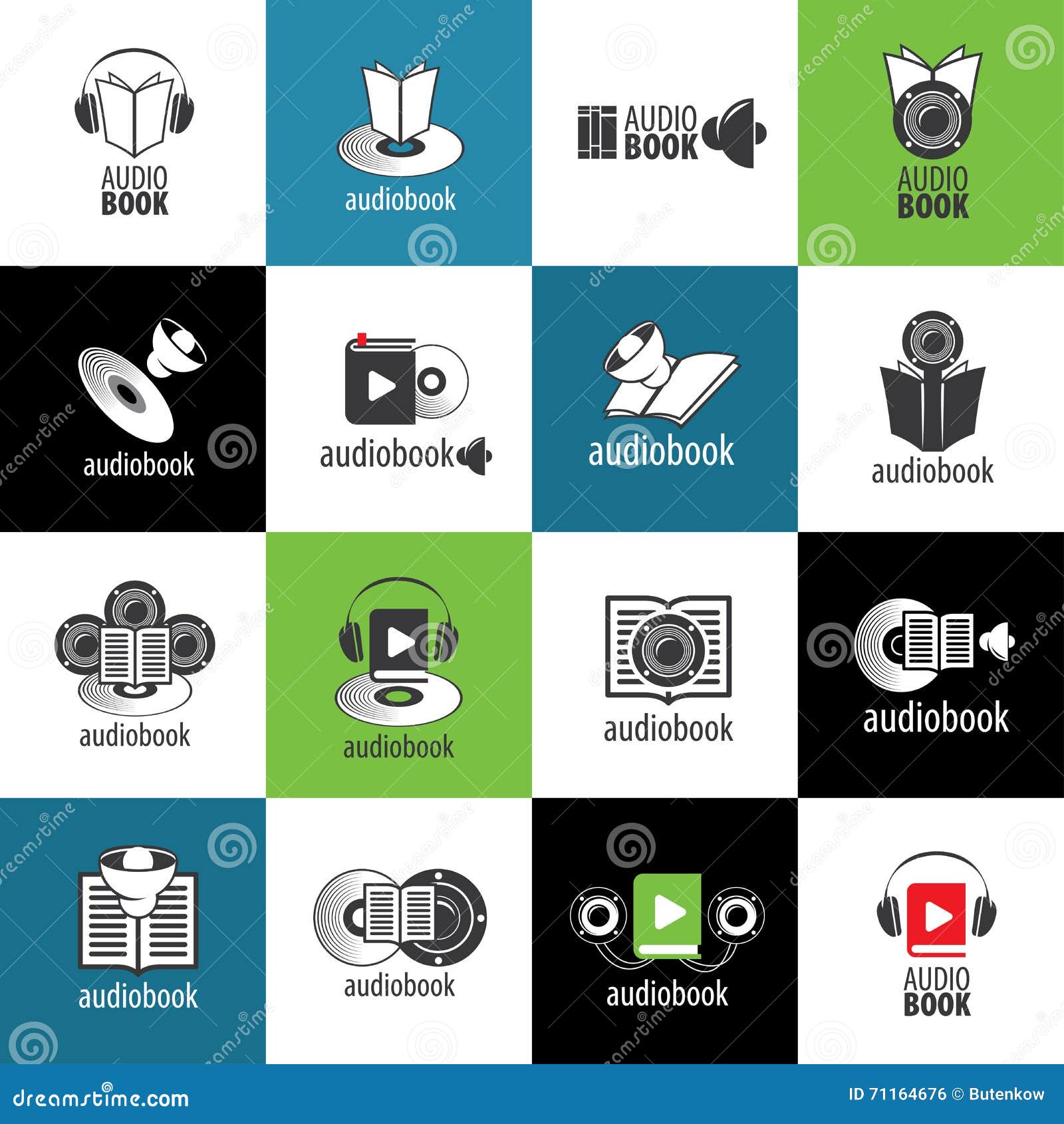 Audiobook. Vector Logo Template Stock Vector - Illustration of ...