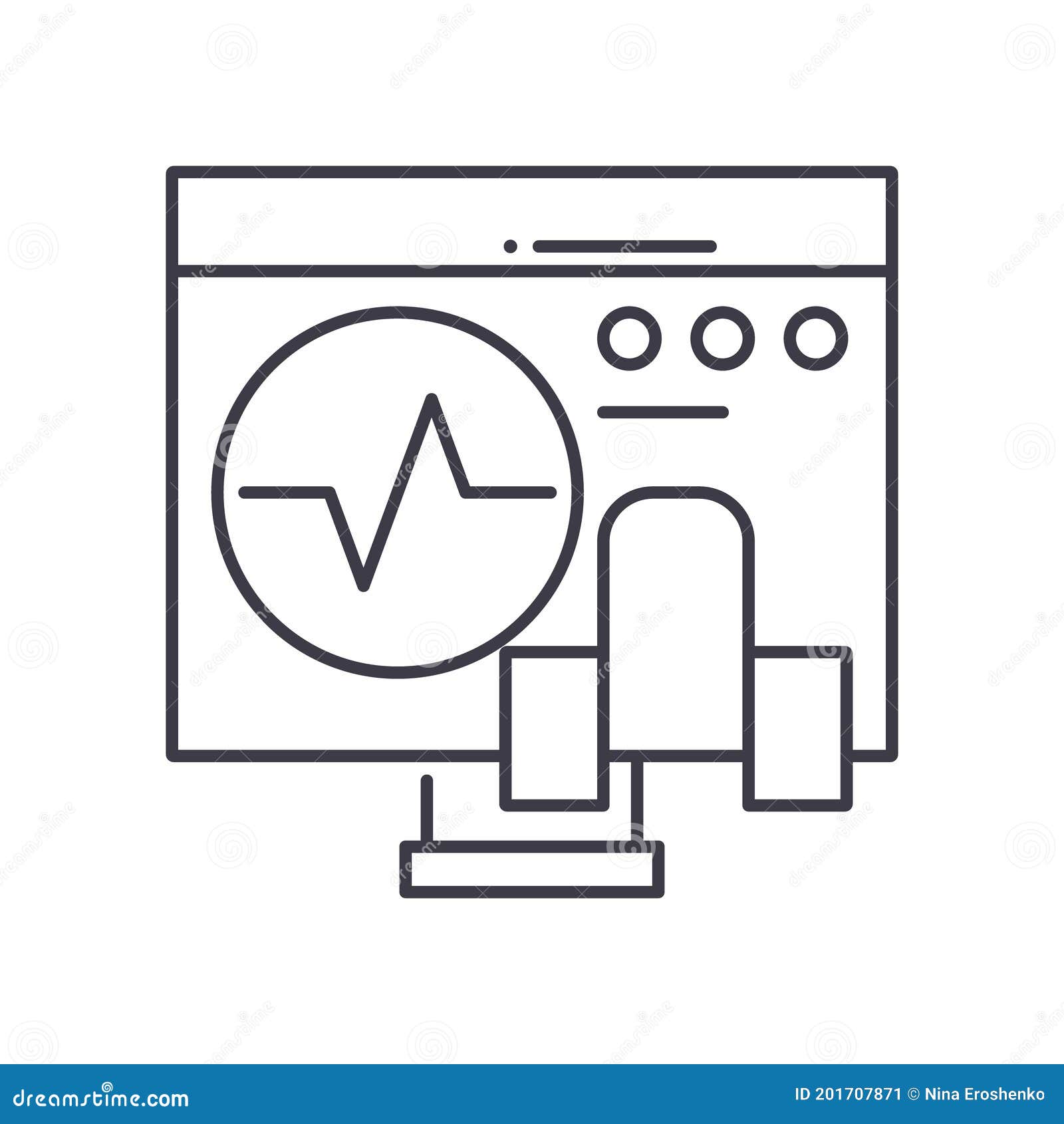 Audiogram Icon, Linear Isolated Illustration, Thin Line Vector, Web ...