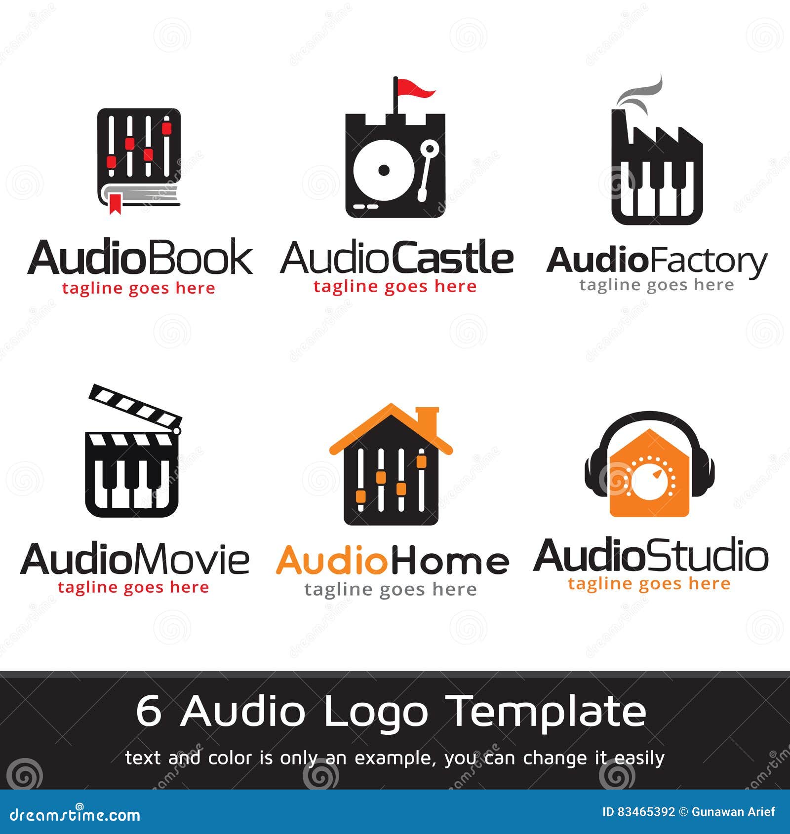 Audiologo Template Design Vector Vector Illustratie - Illustration of ...