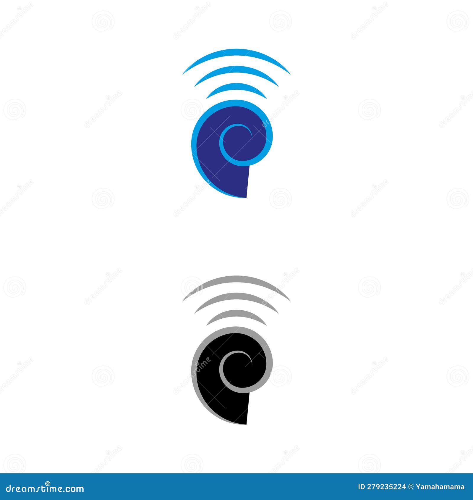 Audiology 2 stock vector. Illustration of black, vector - 279235224