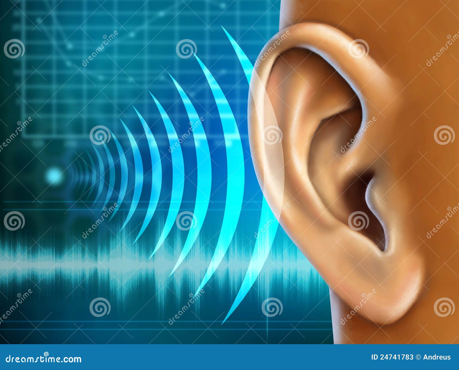 Audiometry stock illustration. Illustration of communication - 24741783