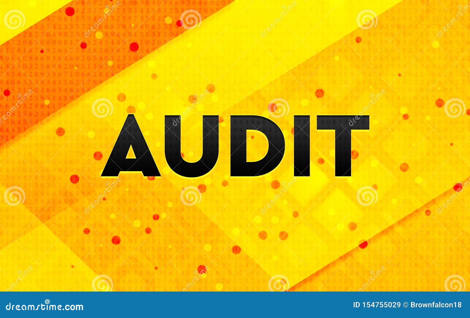 Audit Abstract Digital Banner Yellow Background Stock Illustration ... Audit Abstract Digital Banner Yellow Background Stock Illustration ...