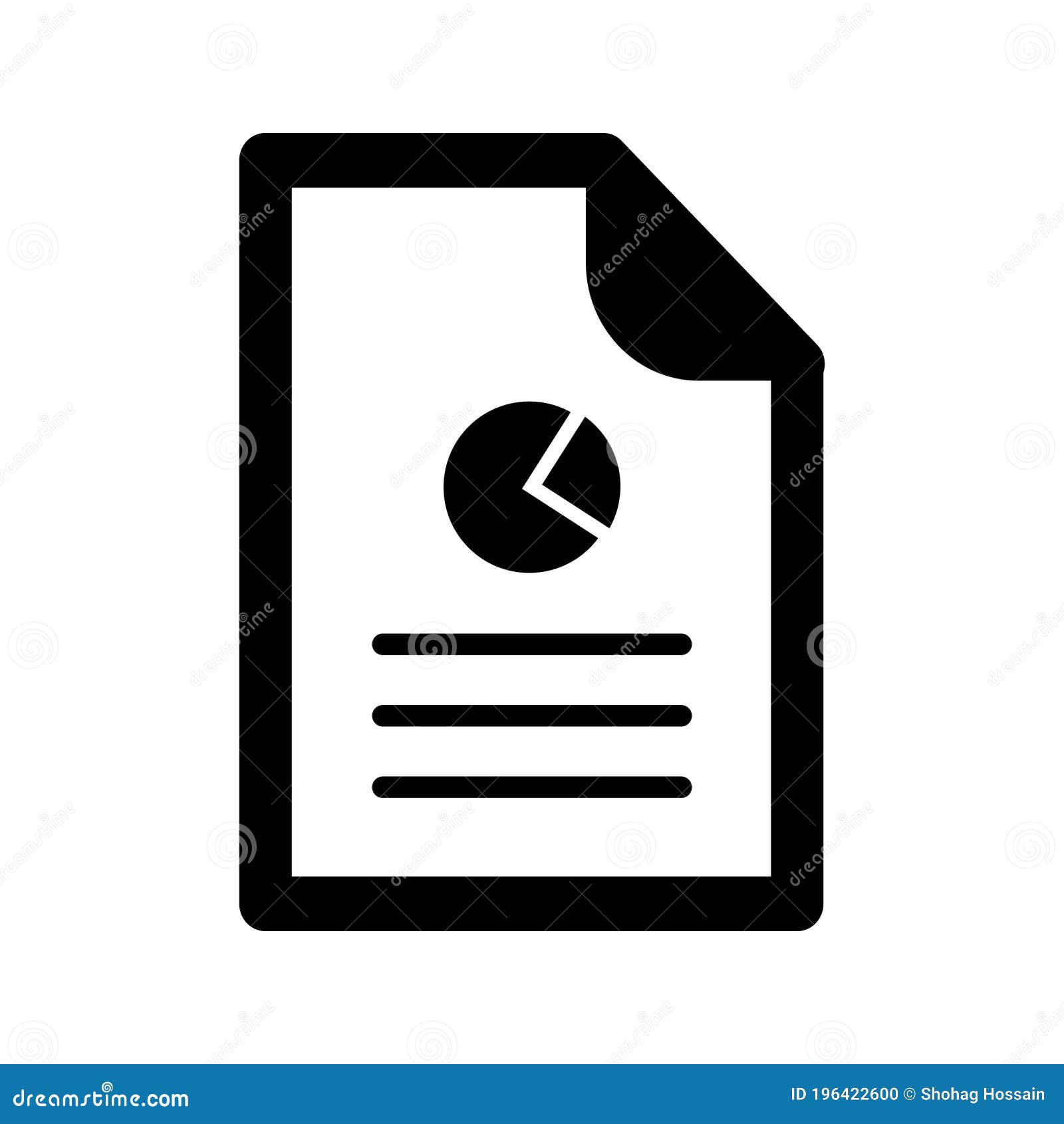 Audit and Analysis, Document Icon Stock Vector - Illustration of ...