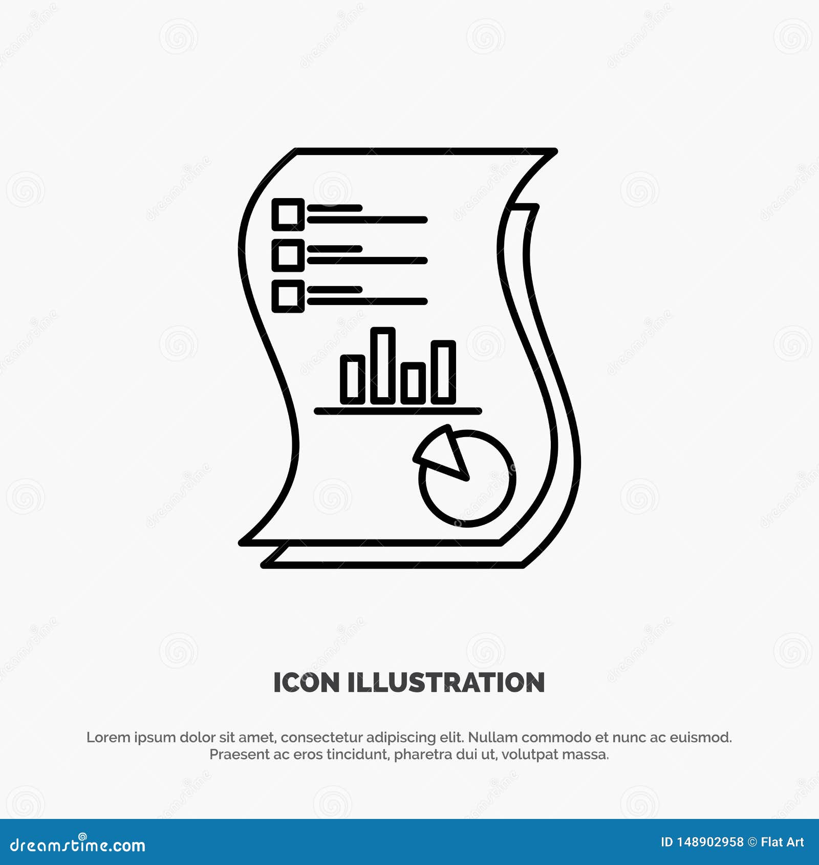Audit, Analytics, Business, Data, Marketing, Paper, Report Line Icon ...