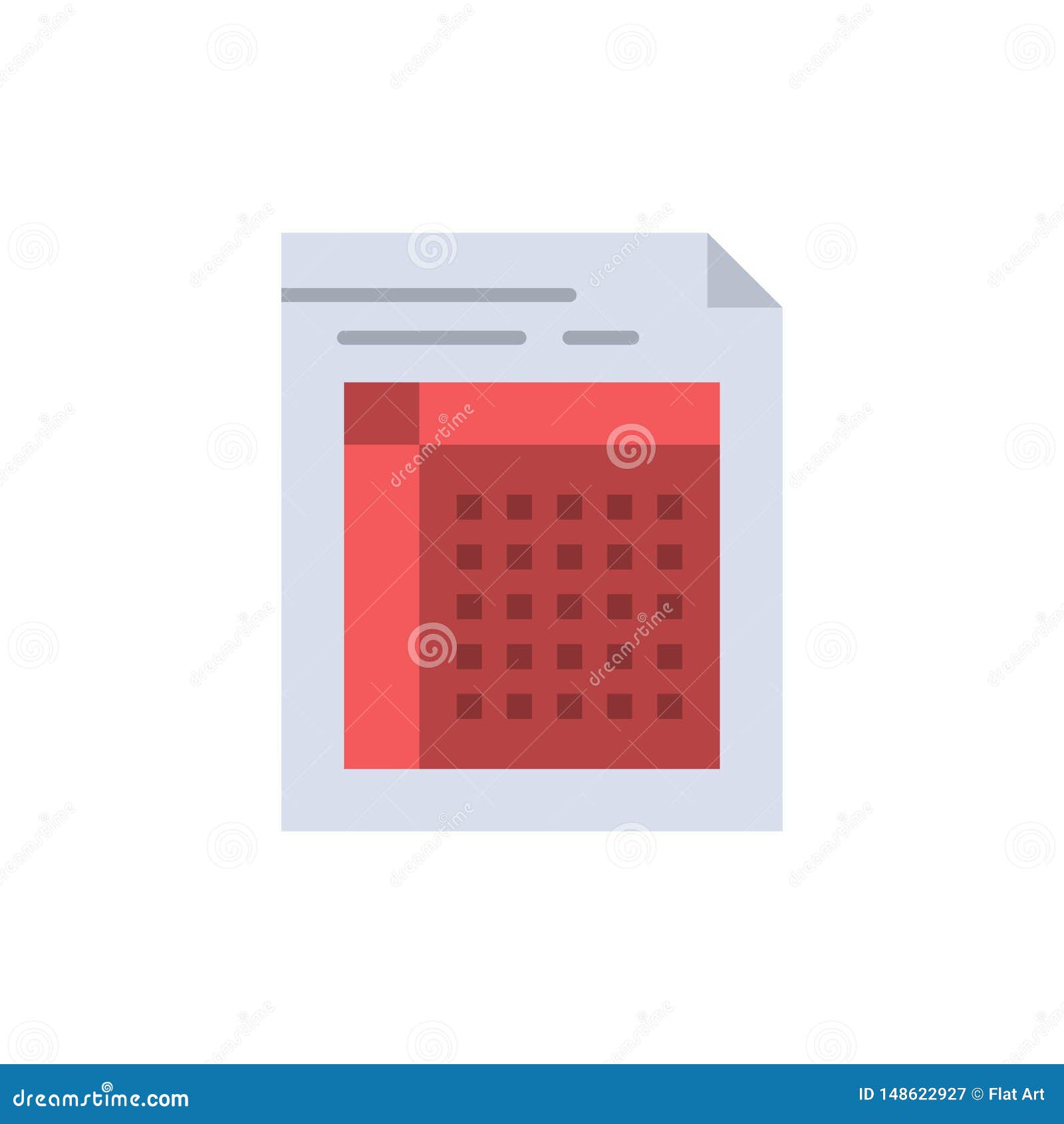 Audit, Bill, Document, File, Form, Invoice, Paper, Sheet Flat Color ...