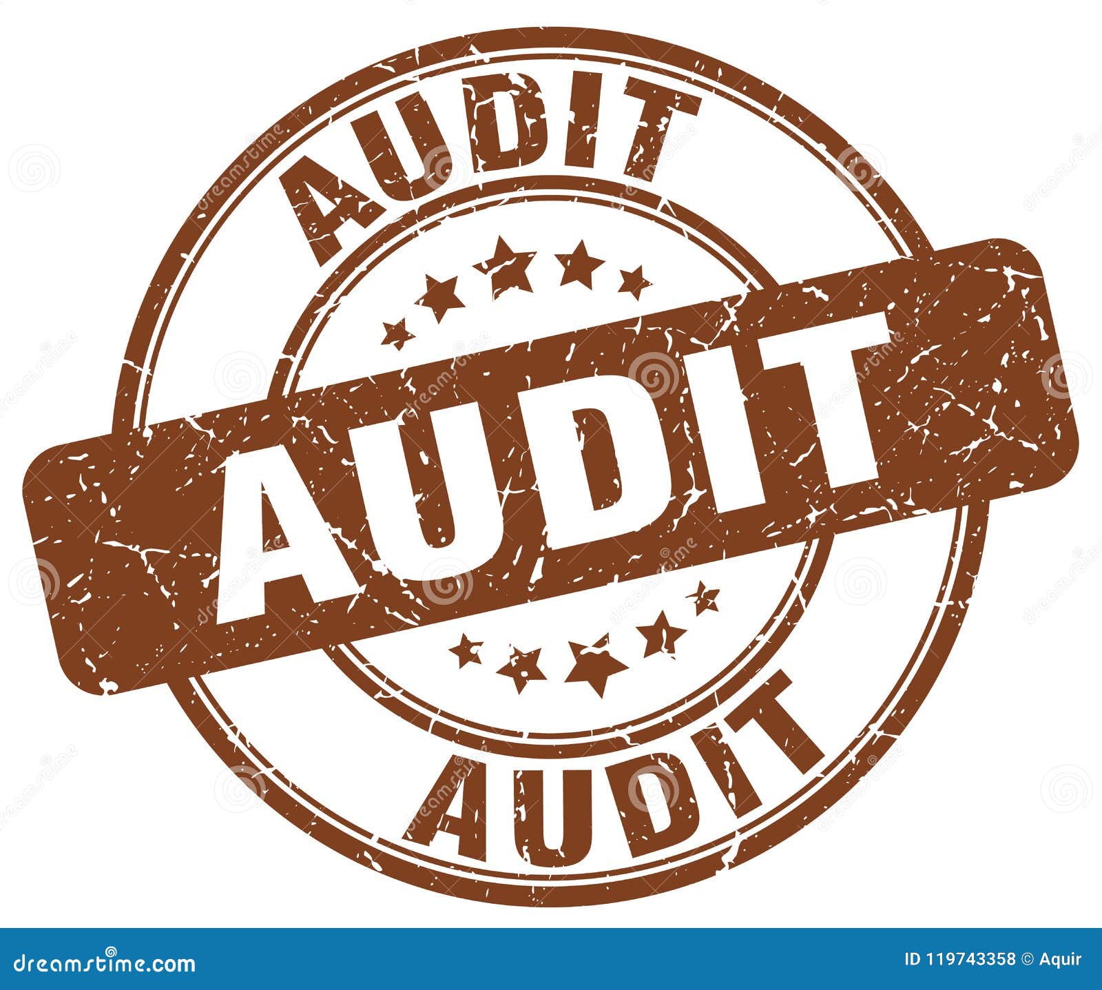 Audit brown stamp stock vector. Illustration of vintage - 119743358