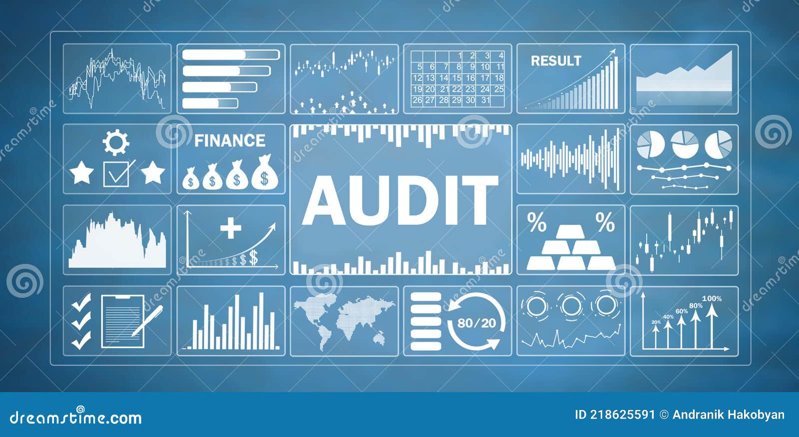 Audit. Business Charts, Graphs and Words Stock Image - Image of economy ...
