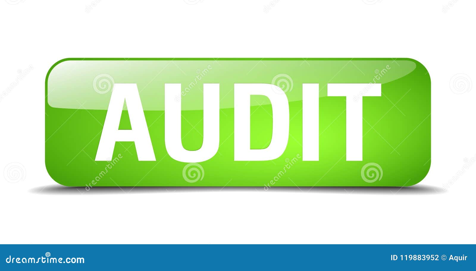 Audit button stock vector. Illustration of banner, square - 119883952