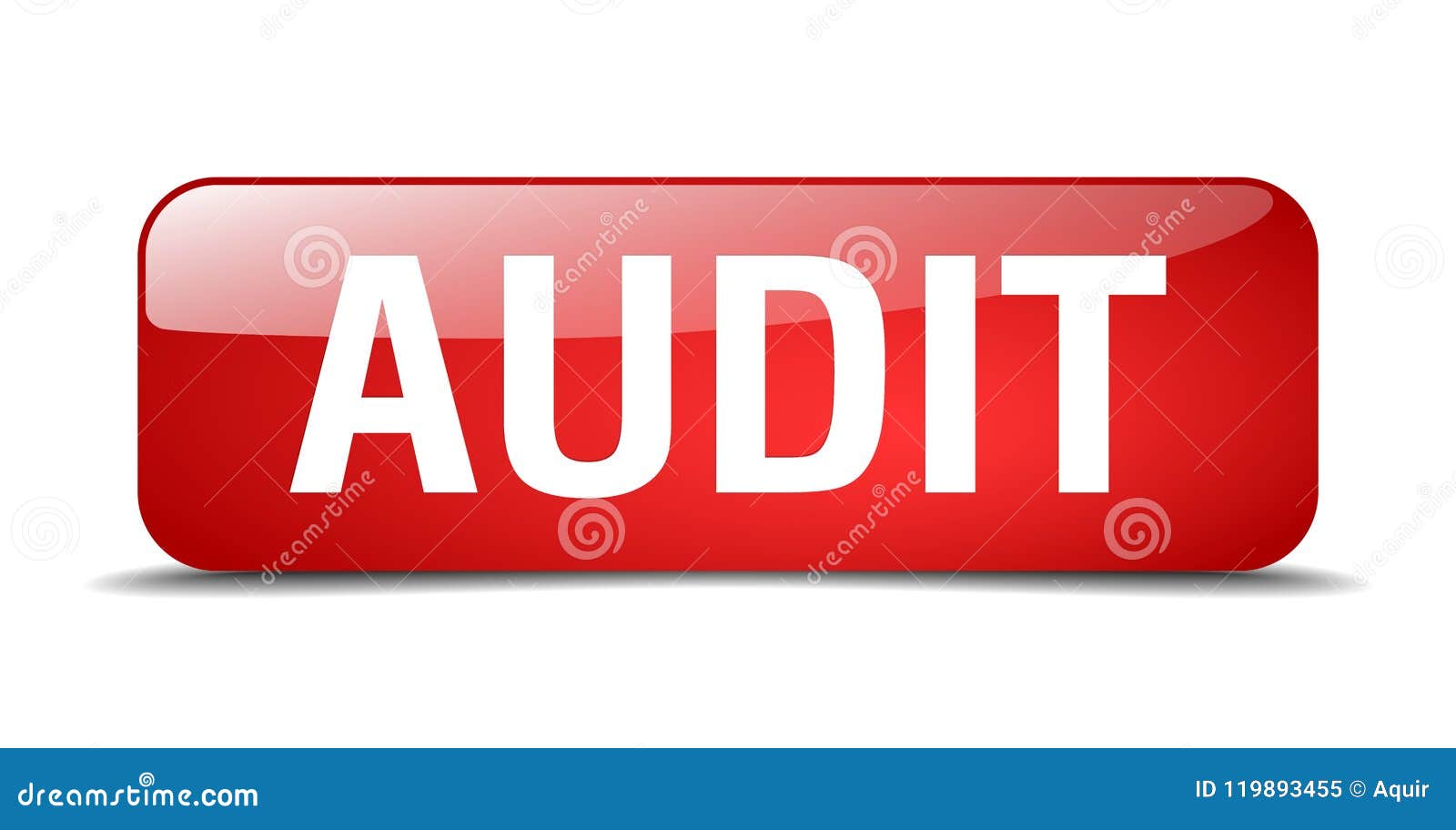 Audit button stock vector. Illustration of isolated - 119893455