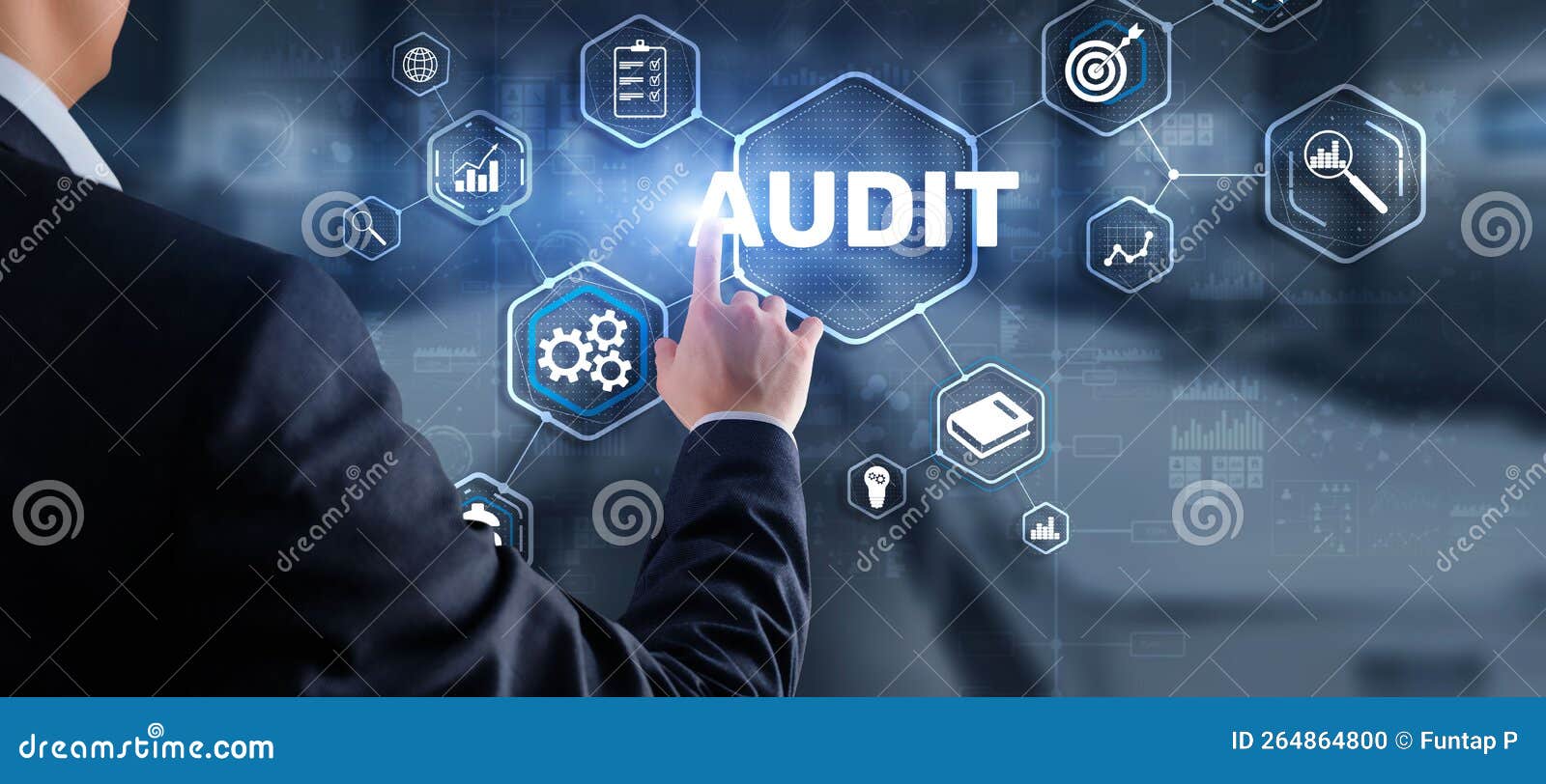 Audit. Checking the Financial Statements of the Company Stock Photo ...