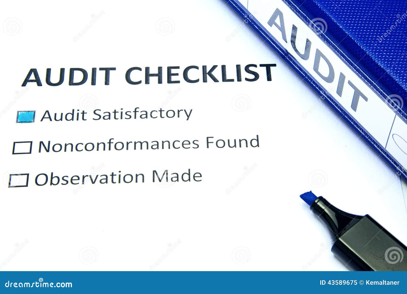 Audit checklist stock image. Image of quality, list, checkbox - 43589675