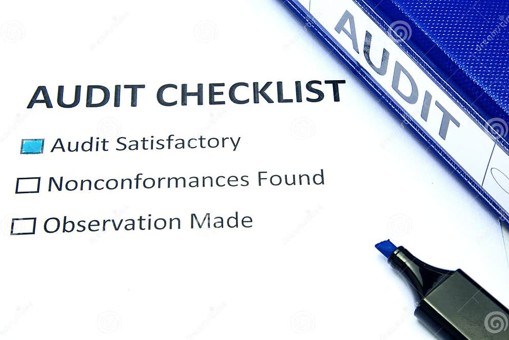 Audit checklist stock image. Image of quality, list, checkbox - 43589675