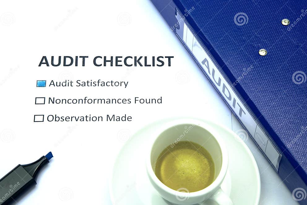 Audit checklist stock image. Image of audit, checkbox - 43589721