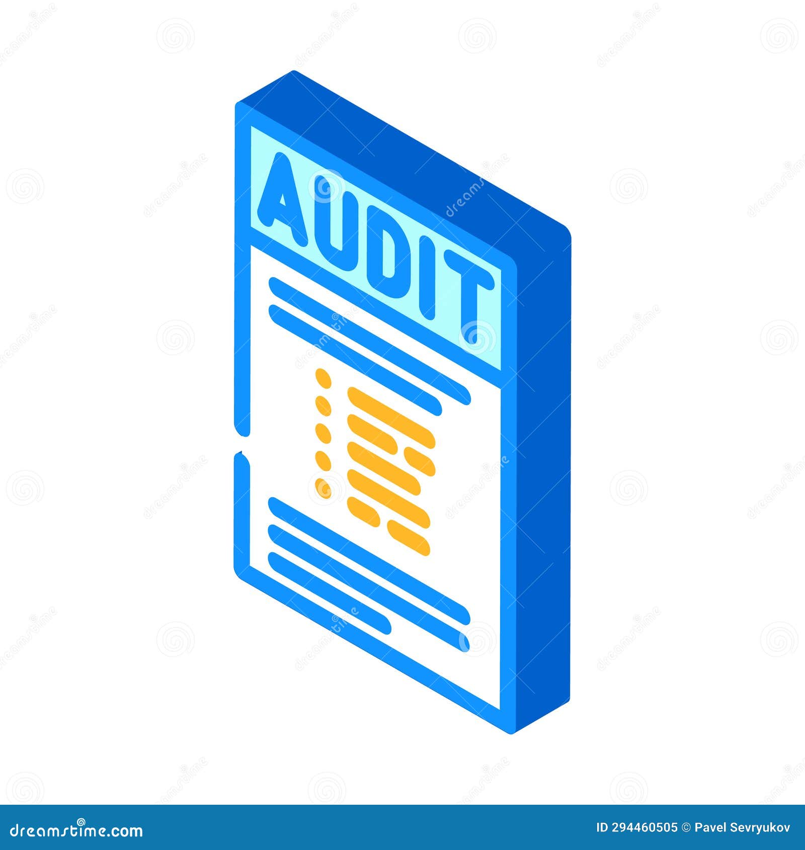 Audit Checklist Isometric Icon Vector Illustration Stock Vector ...