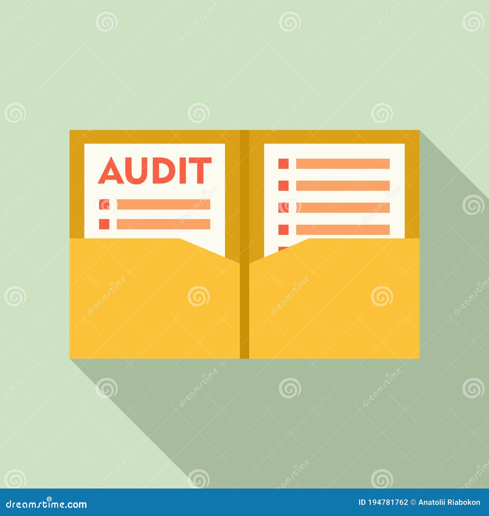 Audit Documents Icon, Flat Style Stock Vector - Illustration of ... Audit Documents Icon, Flat Style Stock Vector - Illustration of ...
