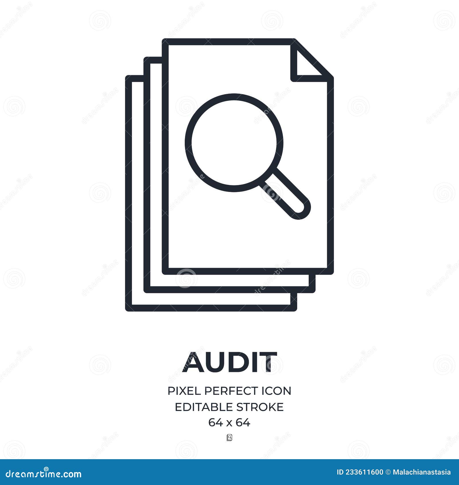 Inspection Pixel Perfect Linear Icon Cartoon Vector | CartoonDealer.com ...