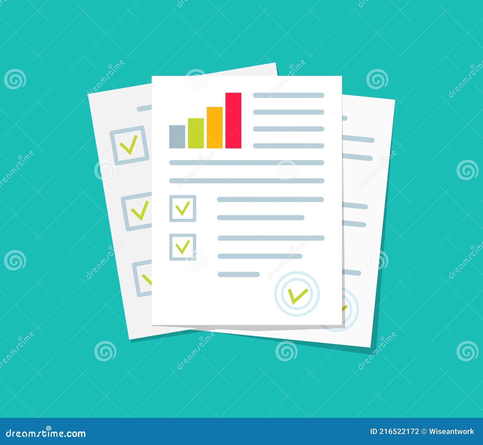 Bar Chart For Result Of Company Income Statement. Corporate Annual ...