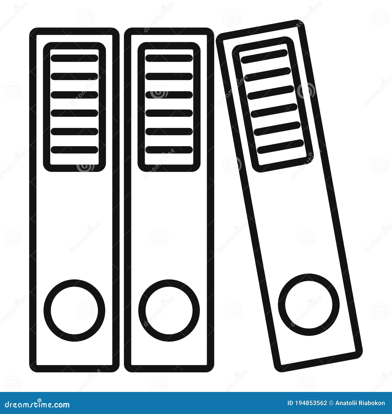 Audit Folder Icon, Outline Style Stock Vector - Illustration of folder ...