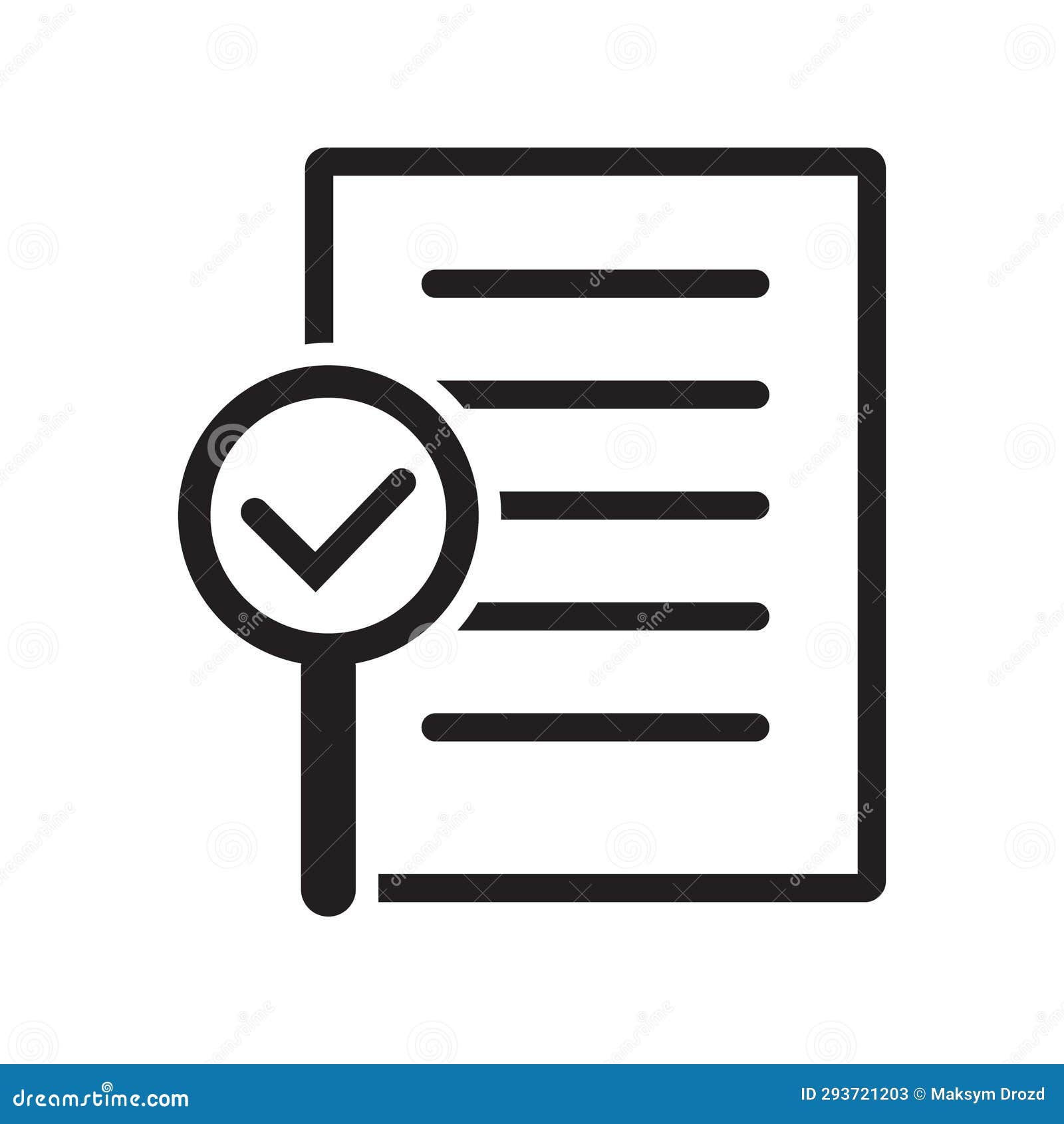 Audit Icon. Simple Element from Audit Collection. Document Icon with ...