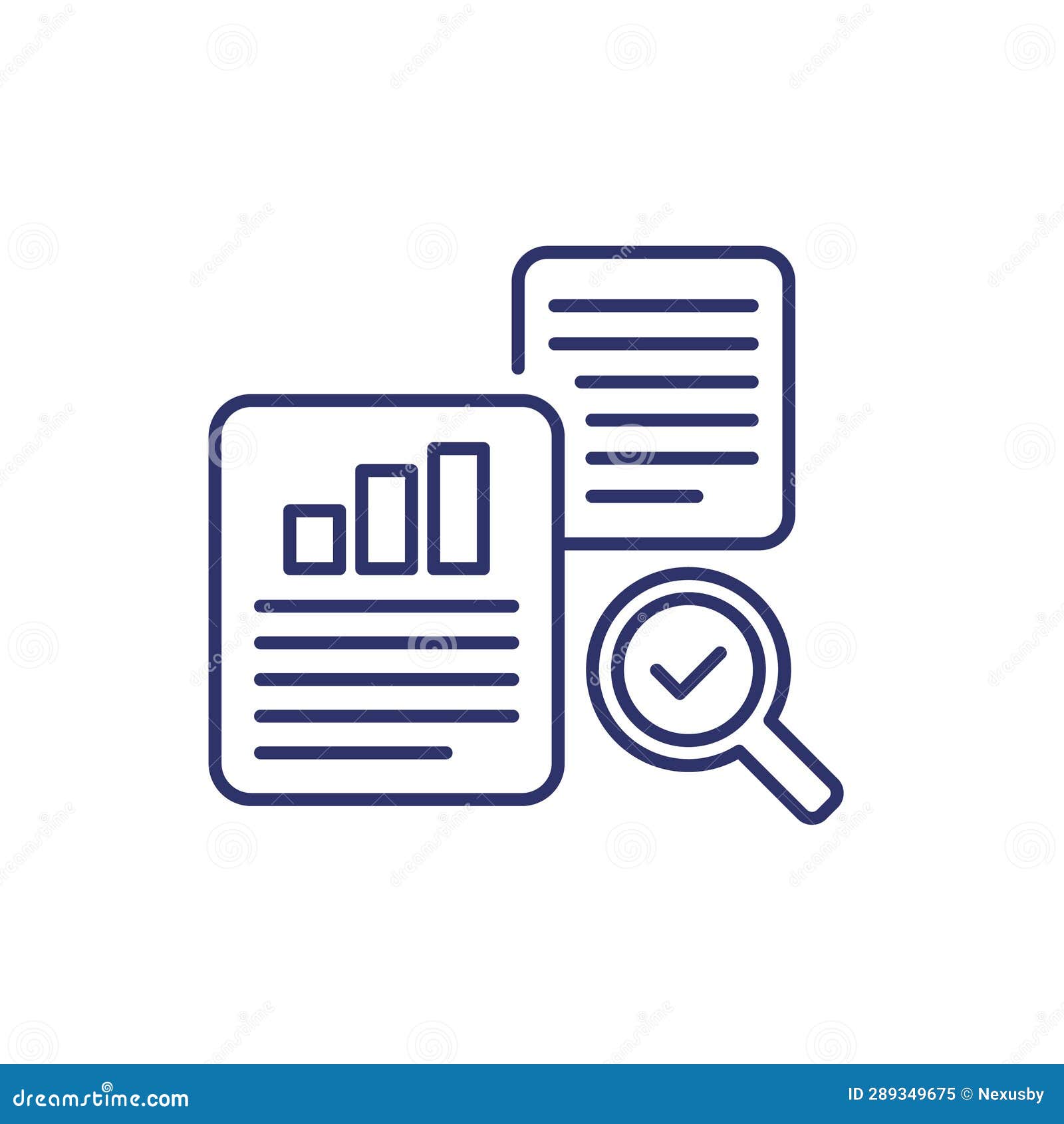 Audit Line Icons Collection. Checkup, Verification, Inspection ...