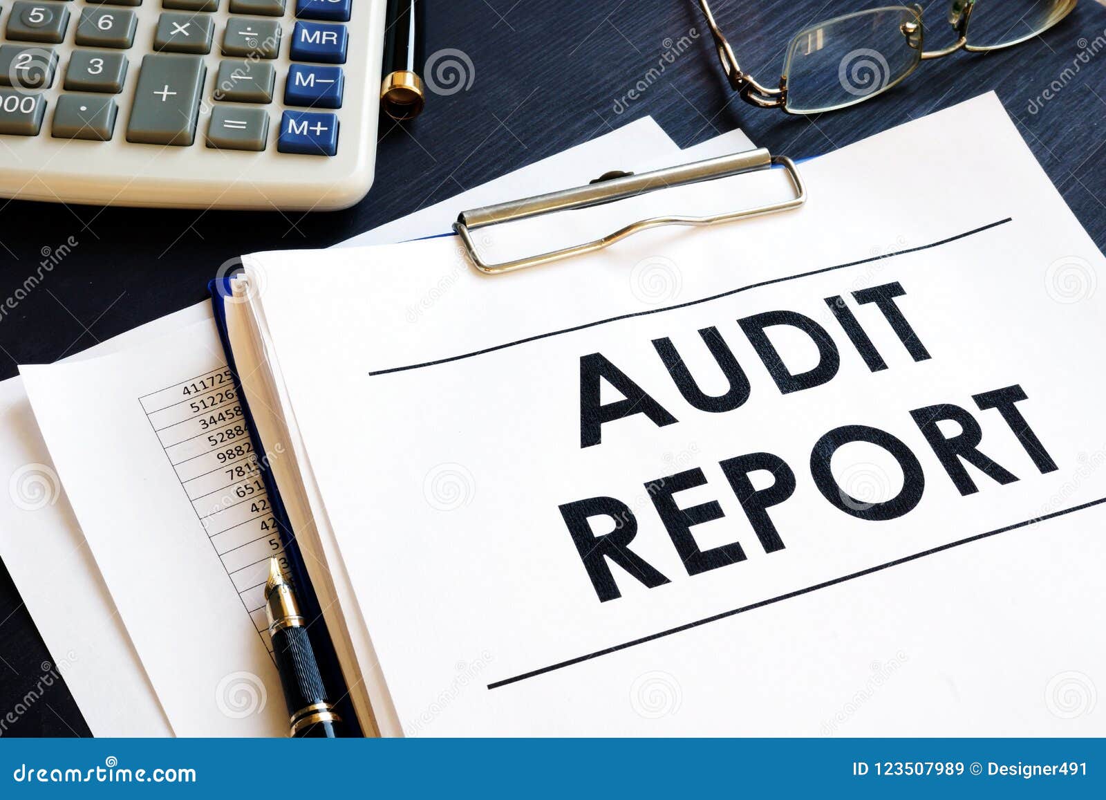 Audit Report with Business Documents in an Office. Stock Image - Image ... Audit Report with Business Documents in an Office. Stock Image - Image ...