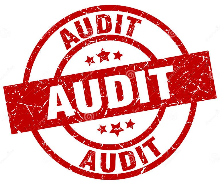 Audit round red stamp stock vector. Illustration of audit - 95266347