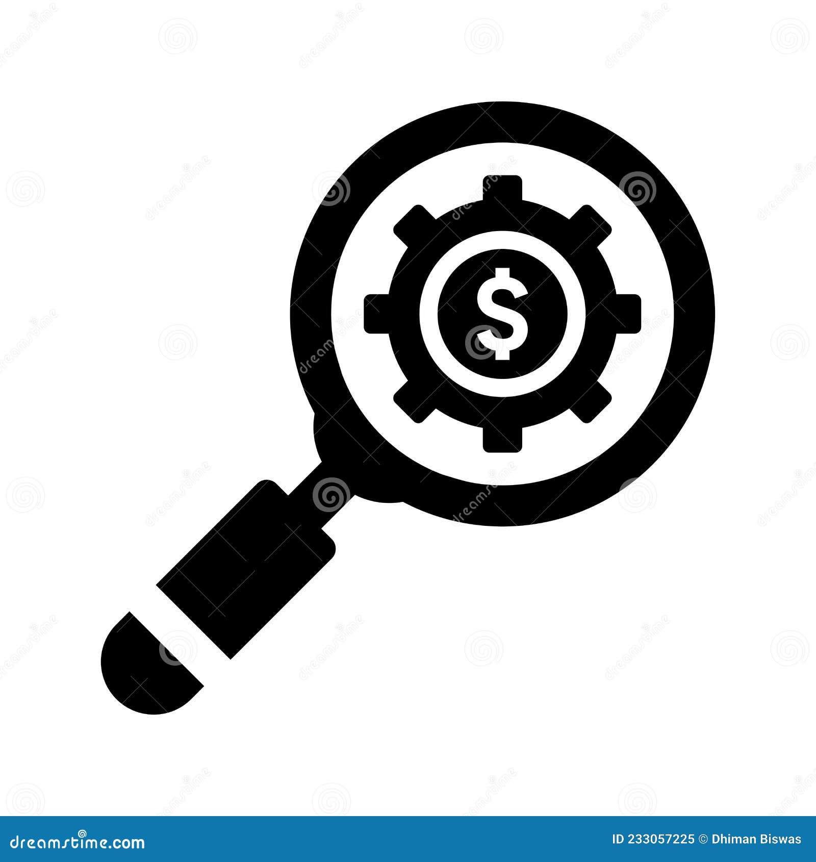 Audit, Search, Settings Icon. Black Vector Graphics Stock Vector ...