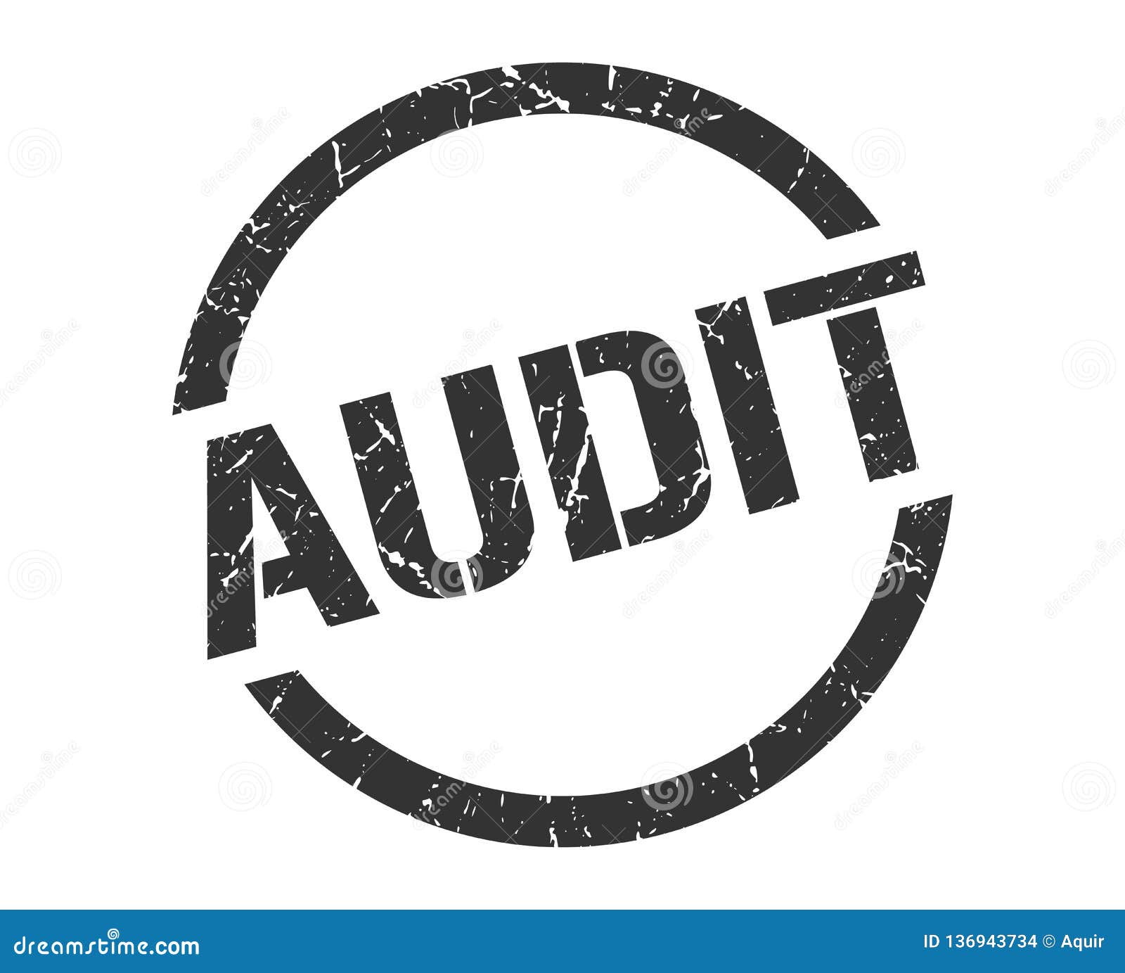 Audit stamp stock vector. Illustration of sign, insignia - 136943734