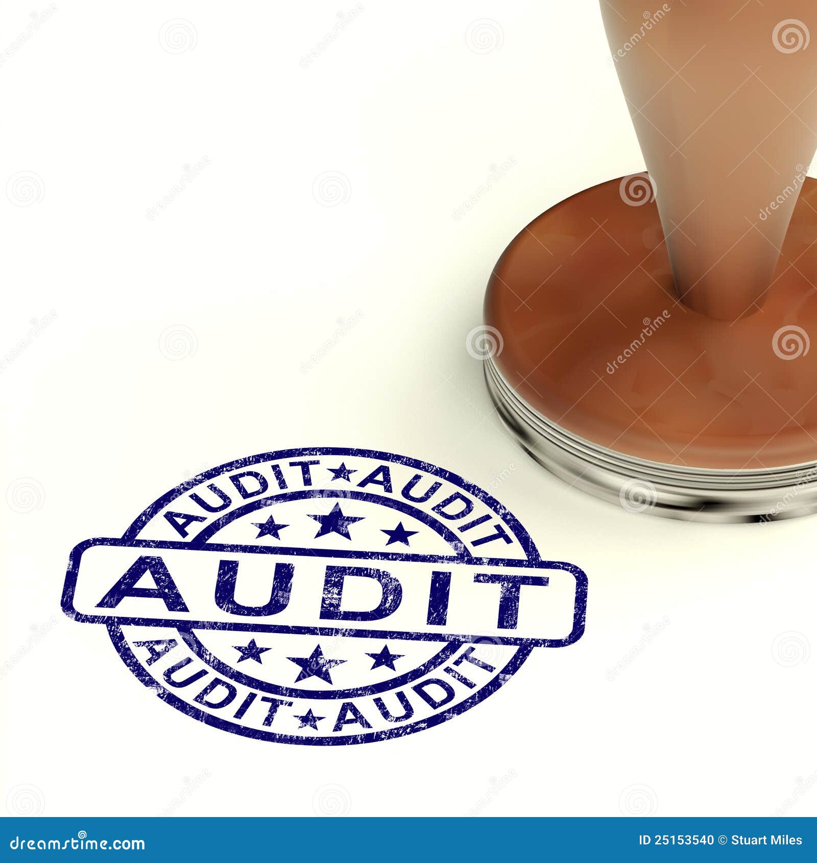 Audit Stamp Shows Financial Accounting Examinations Stock Illustration ...