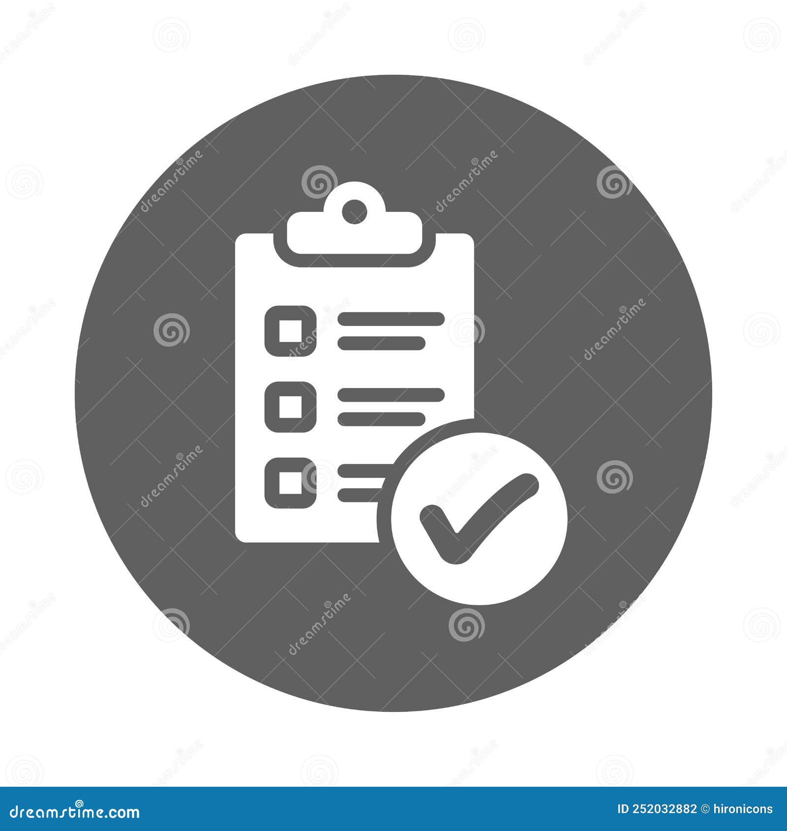 Audit, Test, Check, Report Icon. Gray Vector Graphics Stock Vector ...
