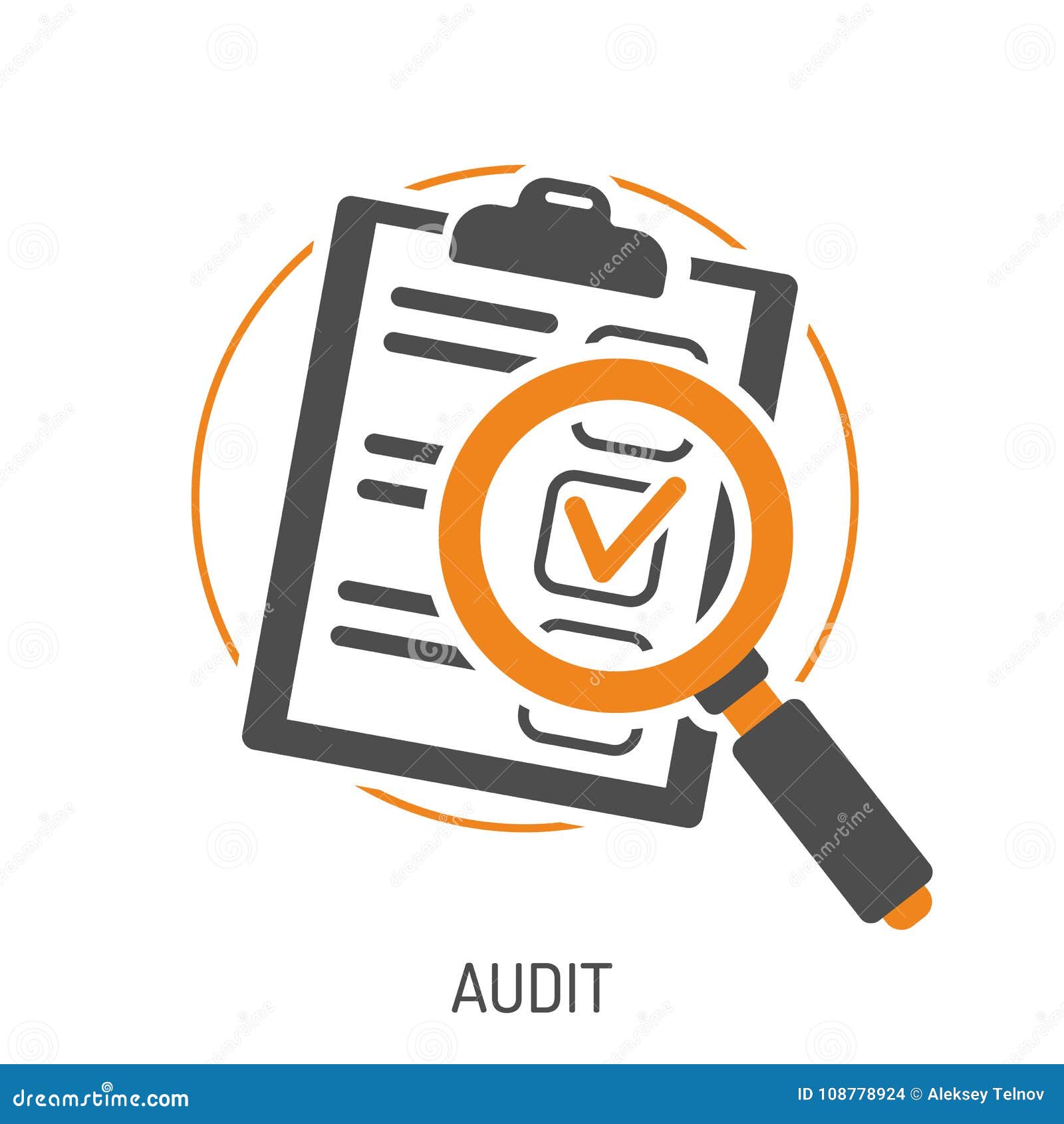 Audit and Test Flat Icon Set Stock Vector - Illustration of flat ...